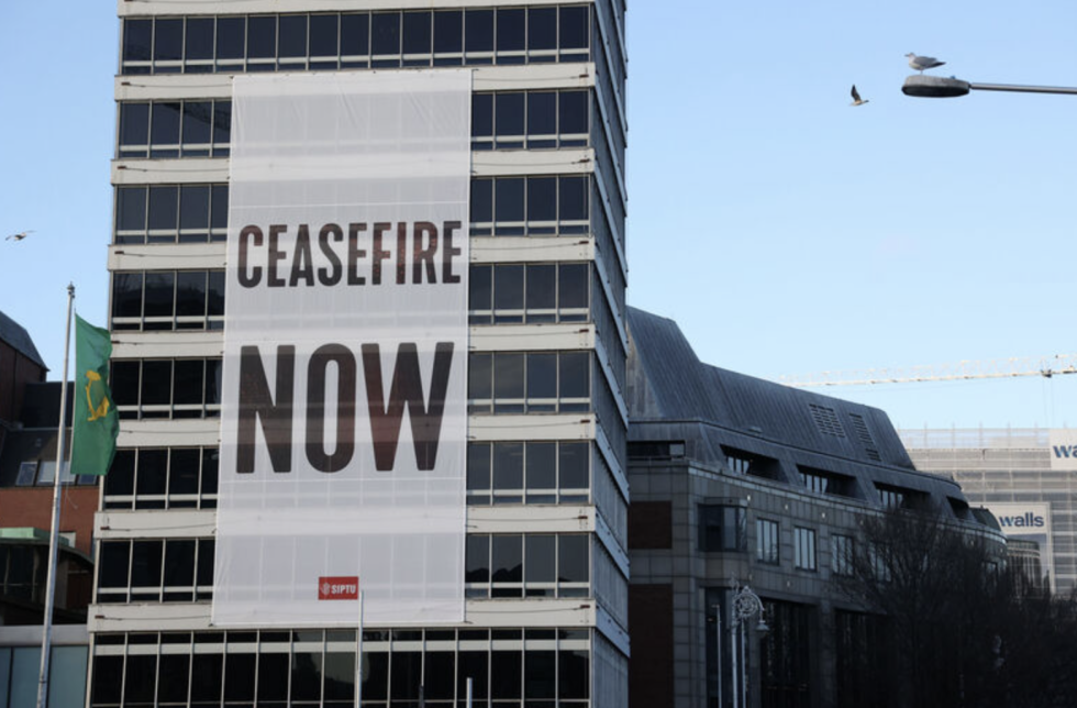New date for ‘Ceasefire Now’ banner display on Connolly Hall - SIPTU ...